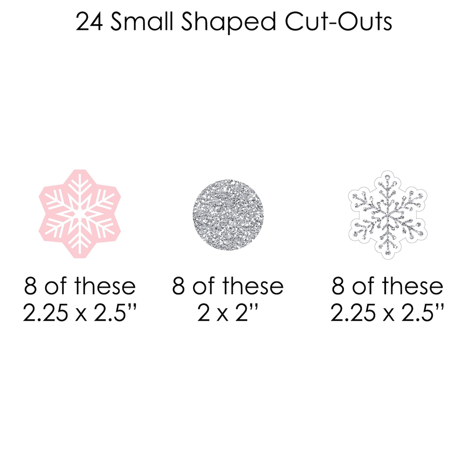 Pink Winter Wonderland Holiday Snowflake Birthday Party and | Etsy