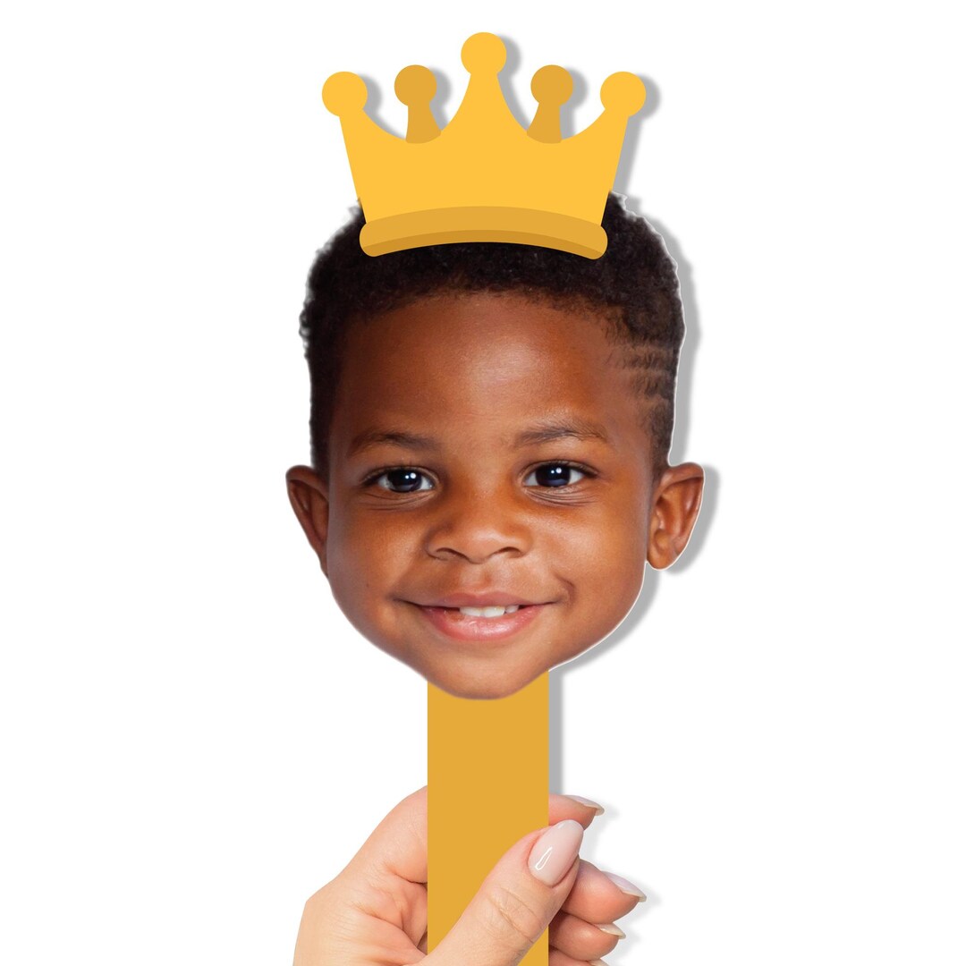 Custom Photo Crown - Head Cut Out Photo Booth and Fan Props - Fun Face ...