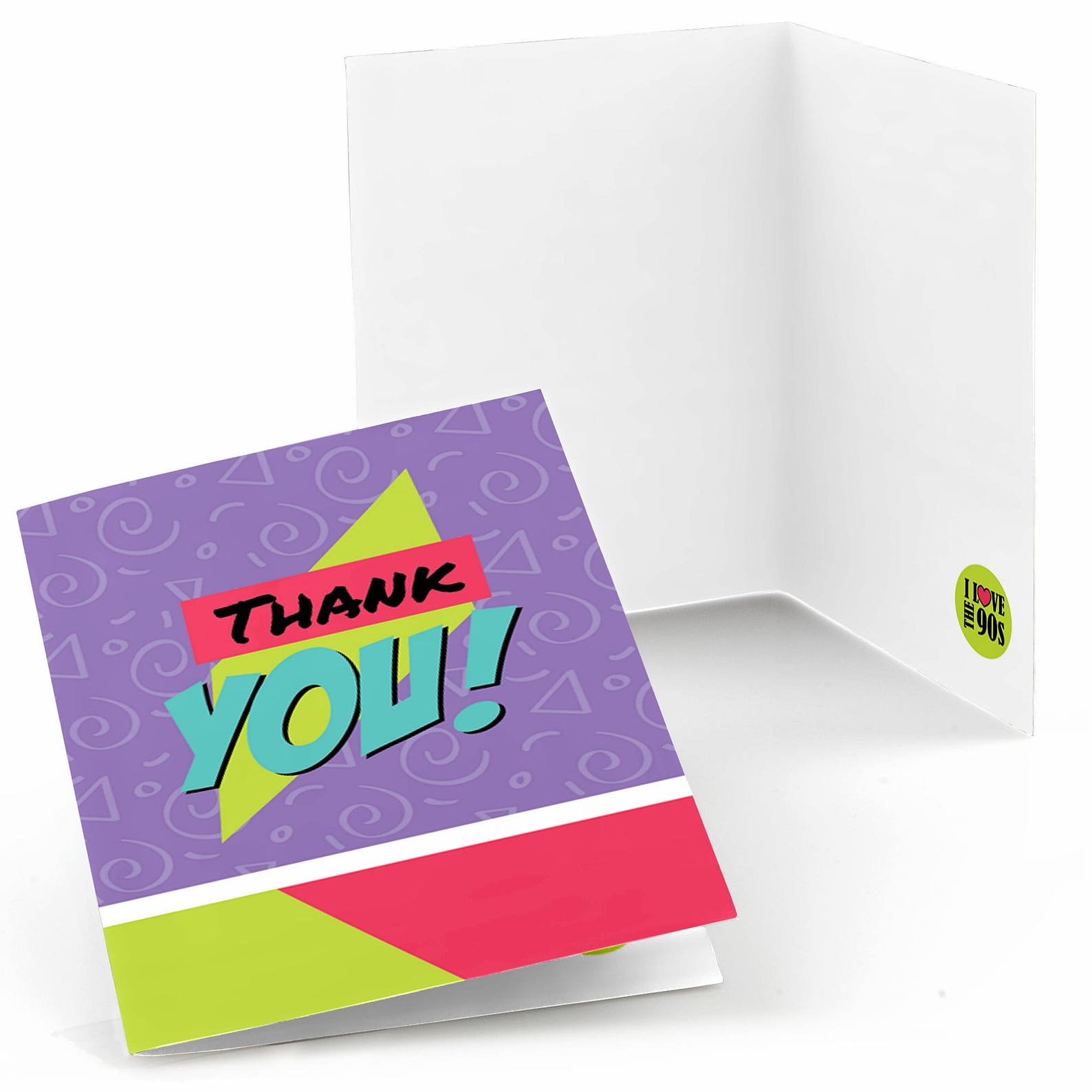 90's Throwback Thank You Cards 1990s Party Supplies - Etsy
