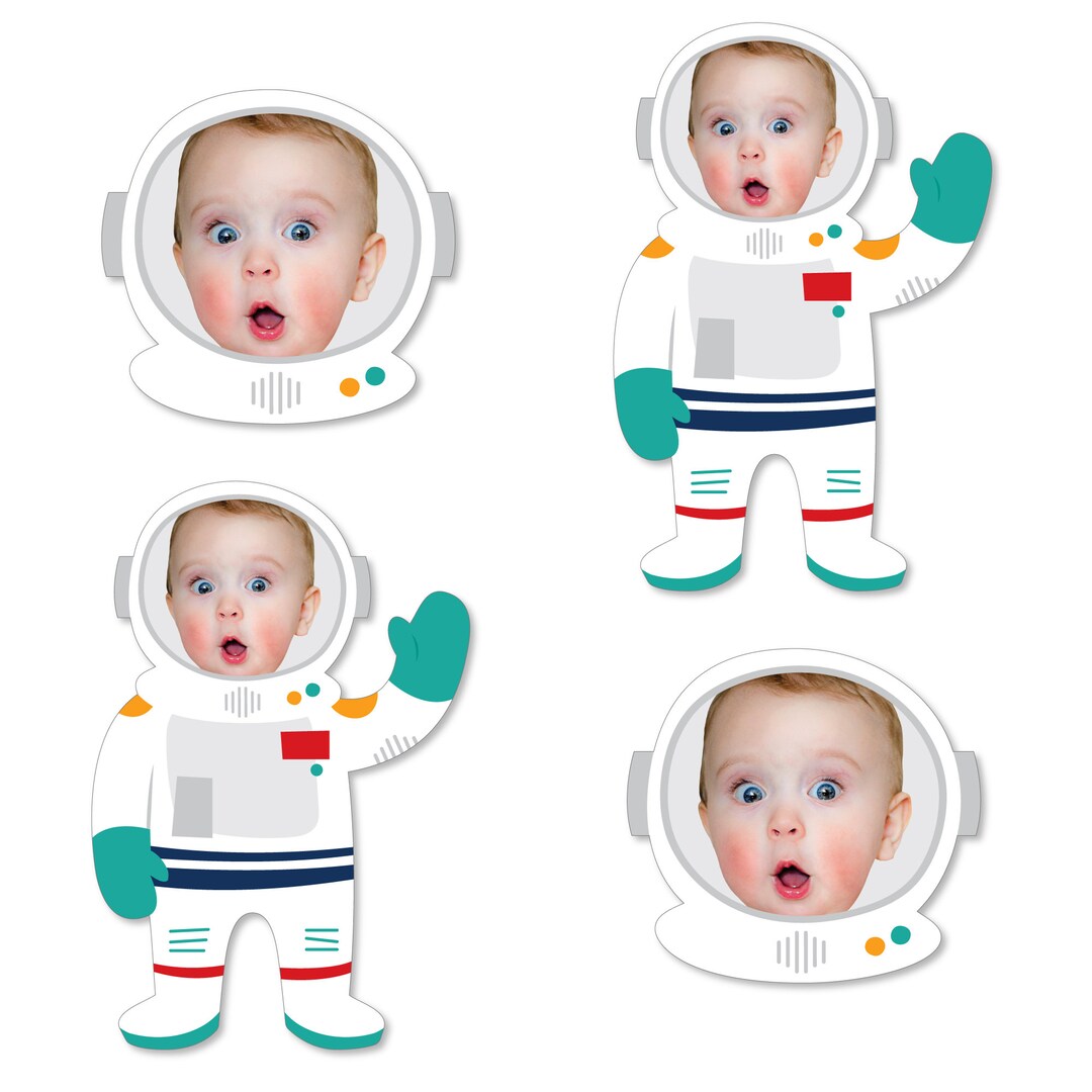 Custom Photo Blast off to Outer Space - DIY Shaped Fun Face Cut-outs ...