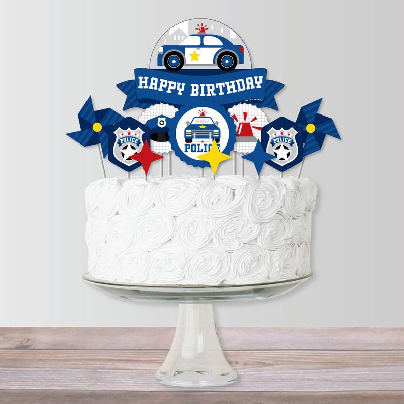 Calling All Units Police Cop Birthday Party Cake | Etsy