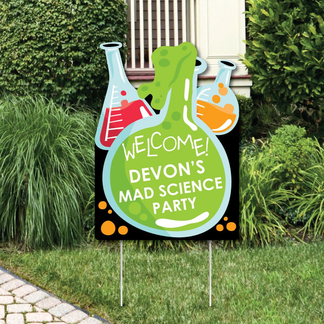Scientist Lab Party Decorations Mad Science Baby Shower or Birthday ...