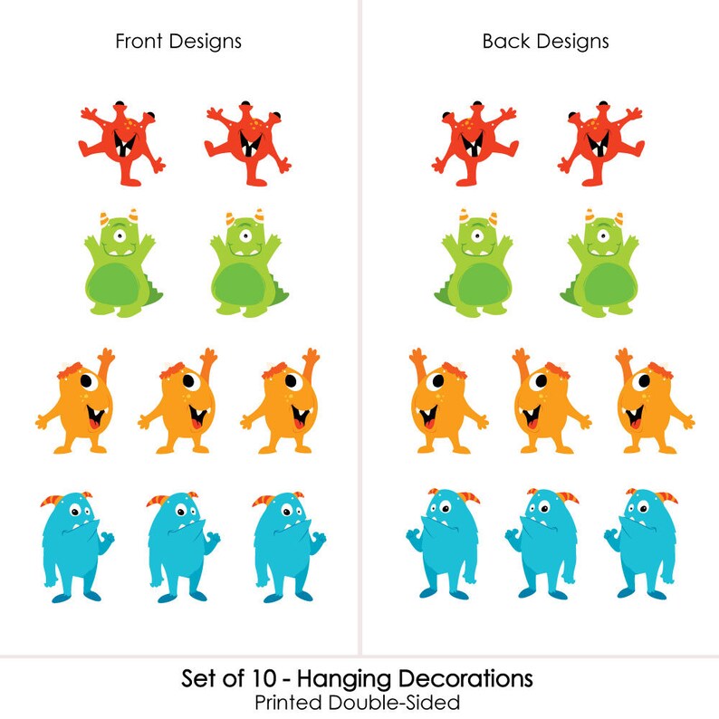 Hanging Monster Bash Outdoor Little Monsters Porch & Tree - Etsy