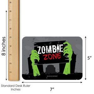 Zombie Zone - Bar Bingo Cards and Markers - Halloween or Birthday ...