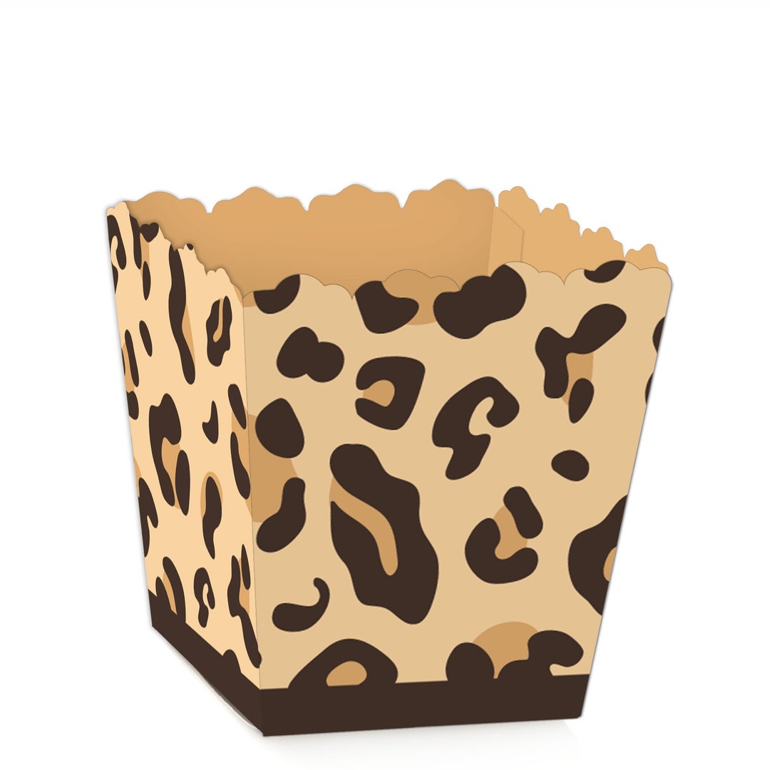 Leopard Print - Party Mini Favor Boxes - Cheetah Party Treat Candy ...