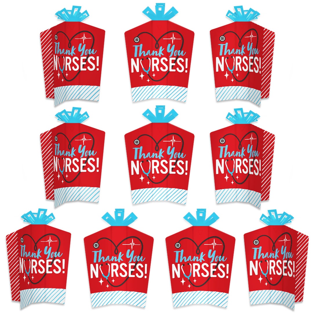 Thank You Nurses - Table Decorations - Nurse Appreciation Week Fold and ...