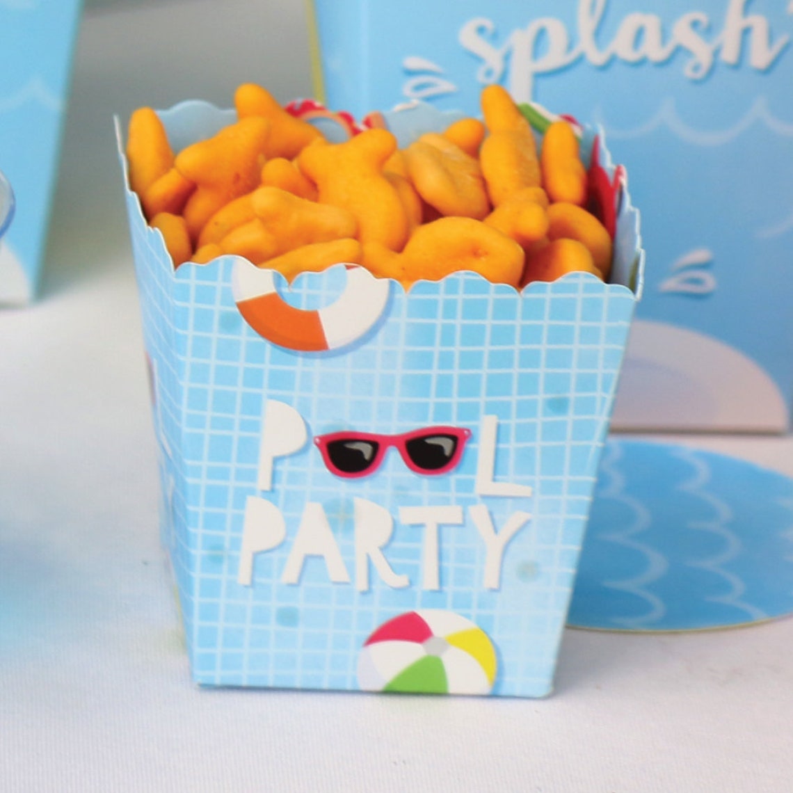 Make a Splash Pool Party Party Mini Favor Boxes Summer | Etsy