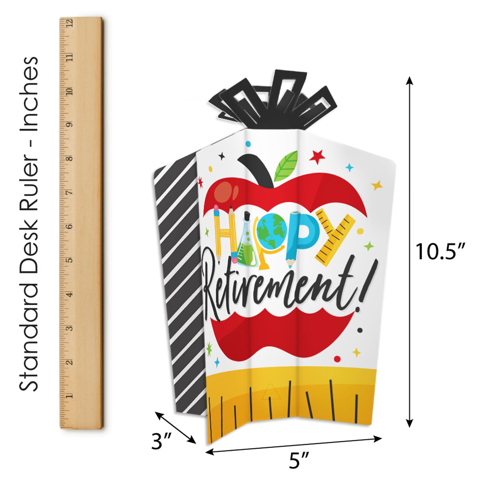 Teacher Retirement - Table Decorations - Happy Retirement Party Fold ...