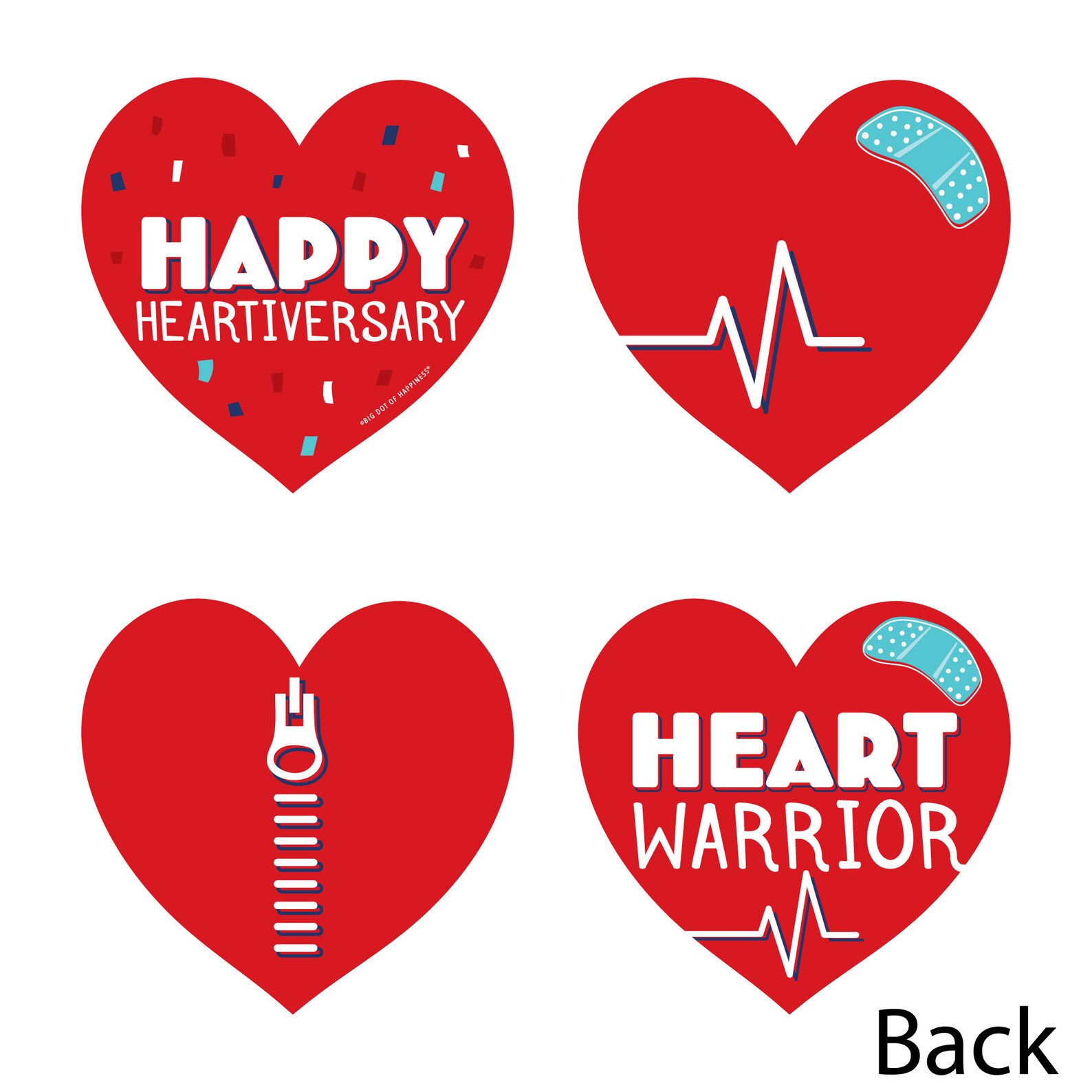 Happy Heartiversary - Hearts Decorations DIY CHD Awareness Essentials ...