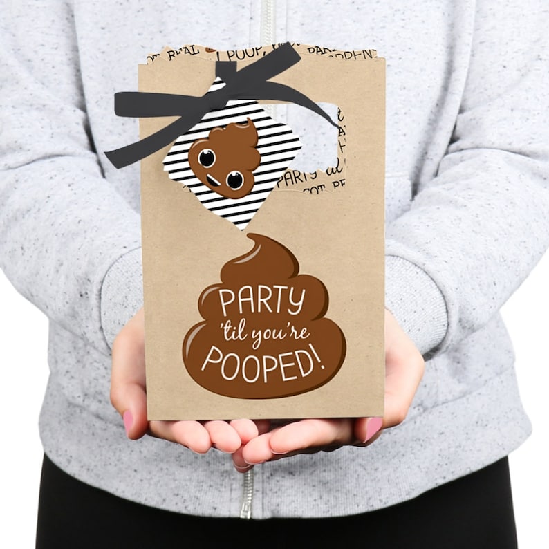 Party 'til You're Pooped Poop Emoji Party Favor - Etsy