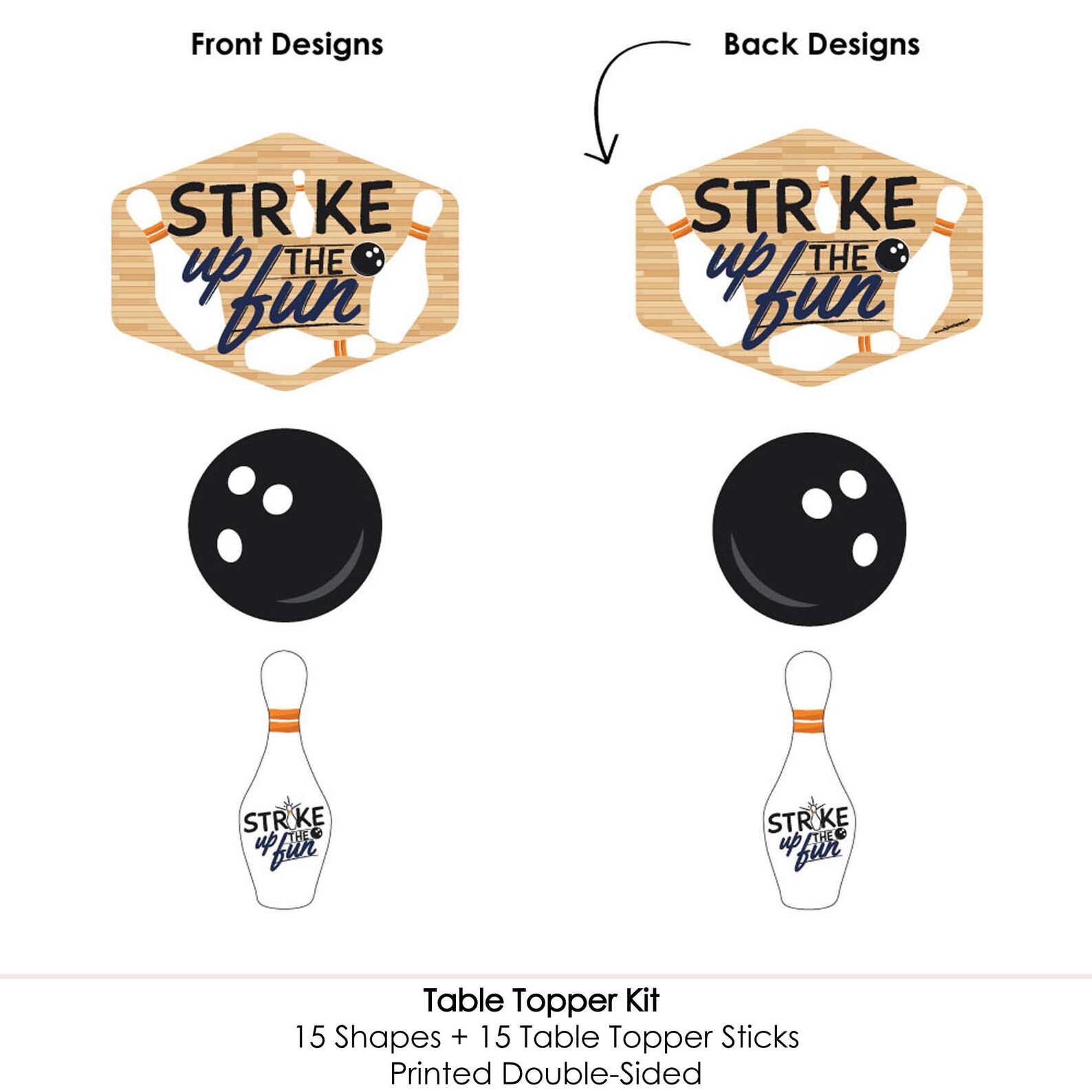 Strike up the Fun Bowling Centerpiece Sticks Bowling - Etsy