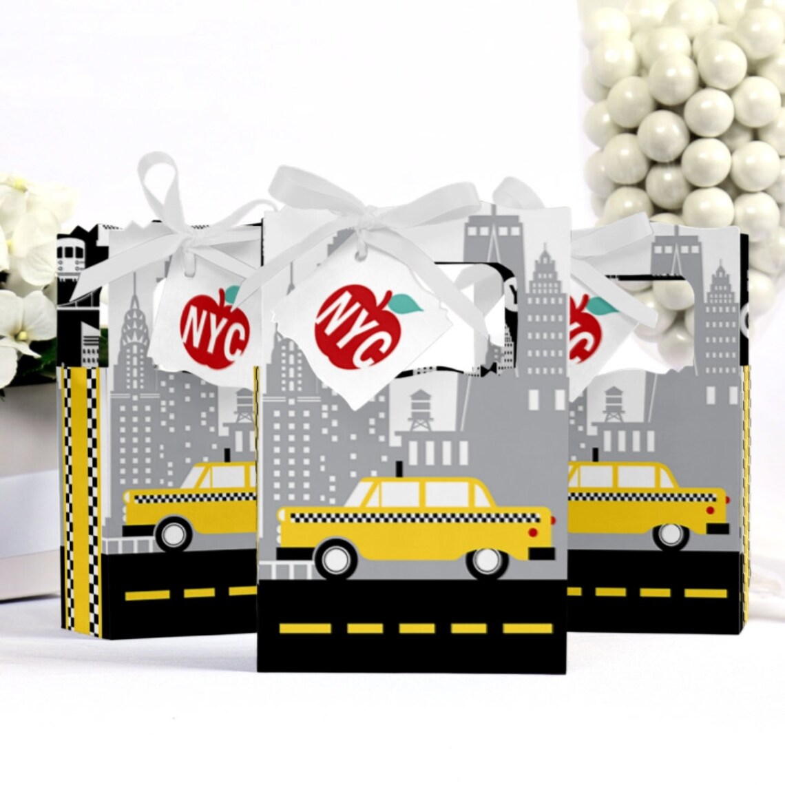 NYC Cityscape - New York City Party Favor Boxes - Set of 12 - Etsy