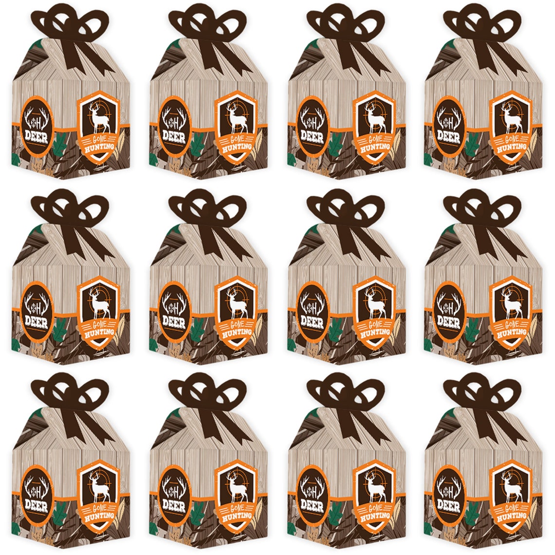 Gone Hunting Square Favor Gift Boxes Deer Hunting Camo - Etsy