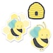 24 Pc. Small Honey Bee Paper Cut Outs - Baby Shower, Birthday or ...