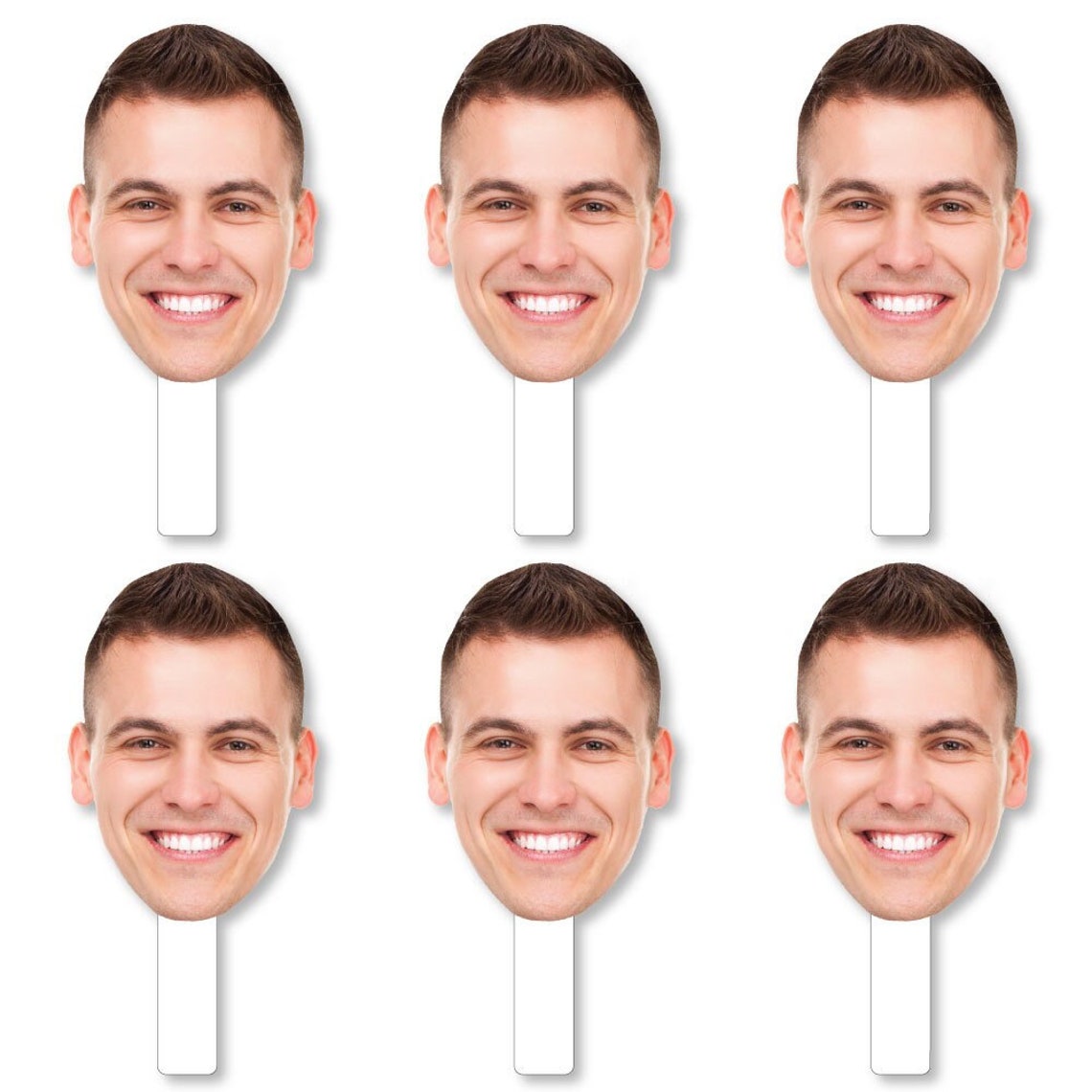Fun Face Cutout Paddles Custom Photo Head Cut Out Photo - Etsy