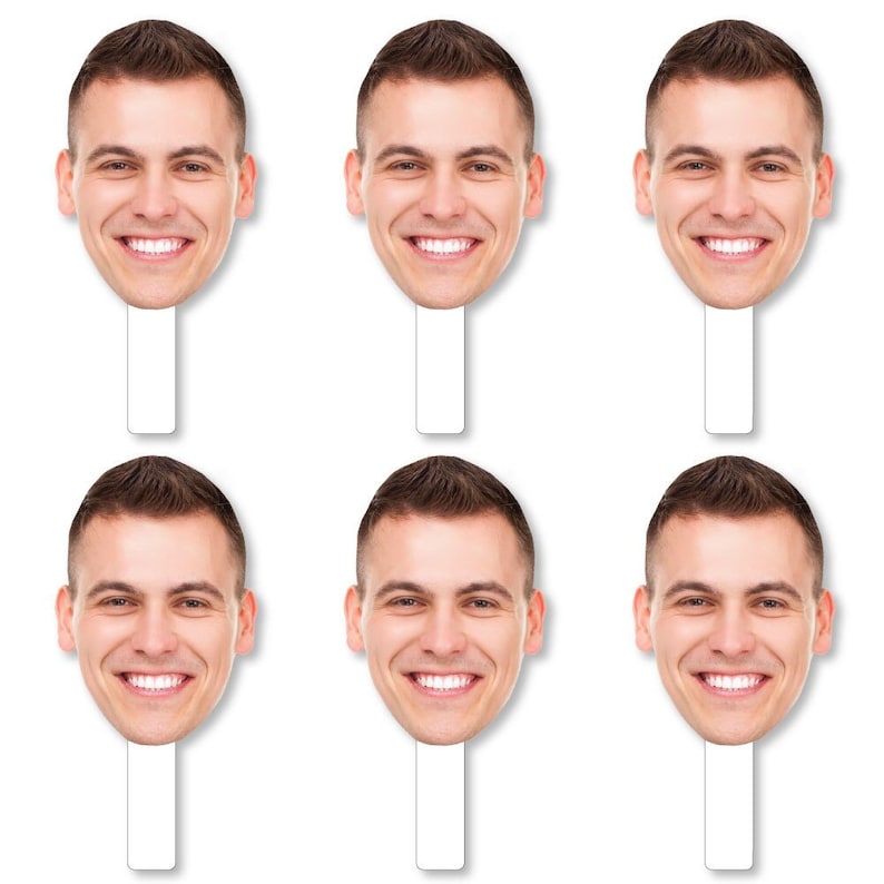 Fun Face Cutout Paddles Custom Photo Head Cut Out Photo - Etsy