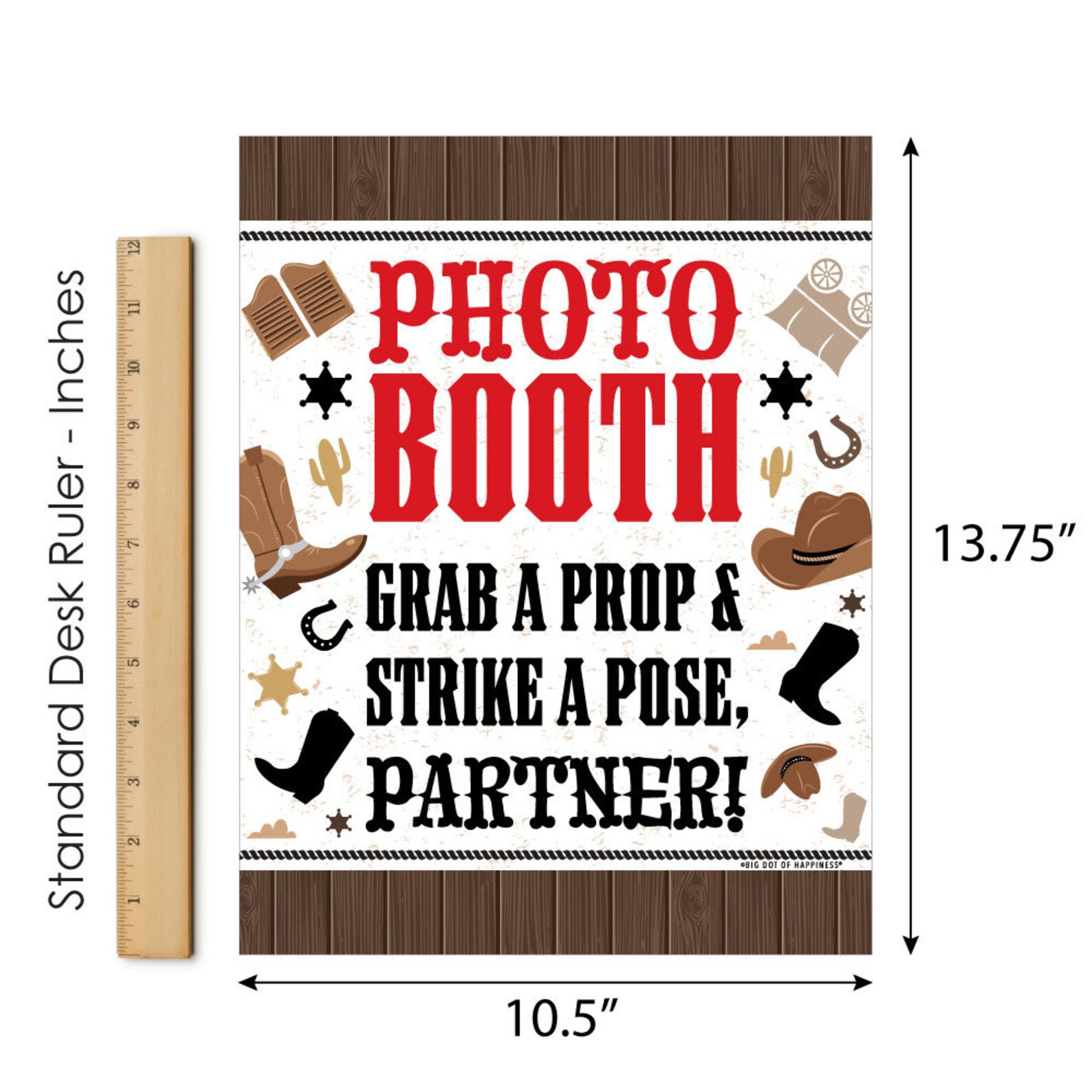 Western Hoedown Photo Booth Sign Wild West Cowboy Party | Etsy