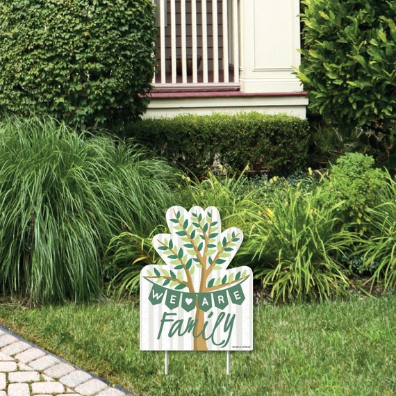 Family Tree Reunion - Outdoor Lawn Sign - Family Gathering Party Yard ...
