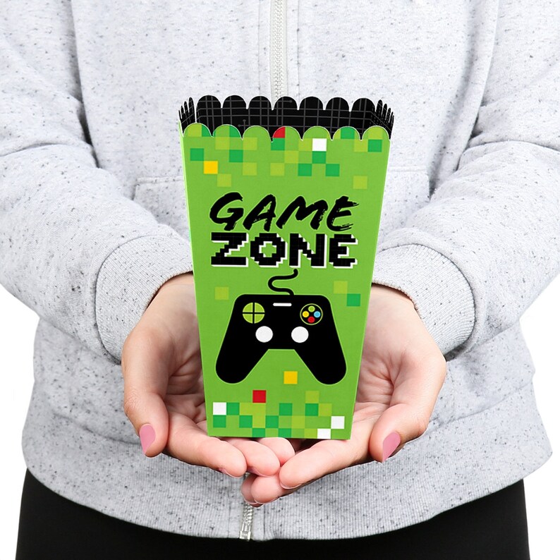 Video Game - Pixel Game Zone Party or Birthday Party Favor Popcorn ...