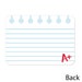 Back to School Shaped Thank You Cards First Day of School Classroom ...