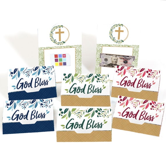 Elegant Cross - Assorted Religious Party Money And Gift Card Holders ...