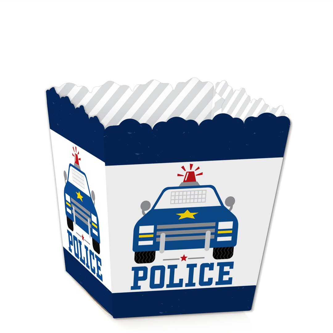 Calling All Units - Police - Party Mini Favor Boxes - Cop Birthday ...