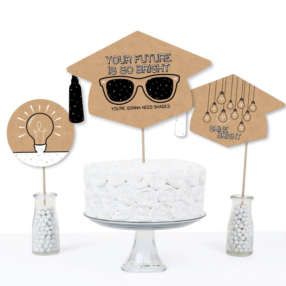 Bright Future Graduation Party Centerpiece Sticks Table - Etsy