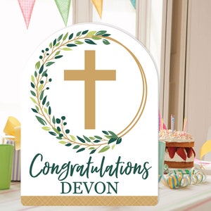 Elegant Cross Religious Congratulations Giant Greeting Card - Etsy