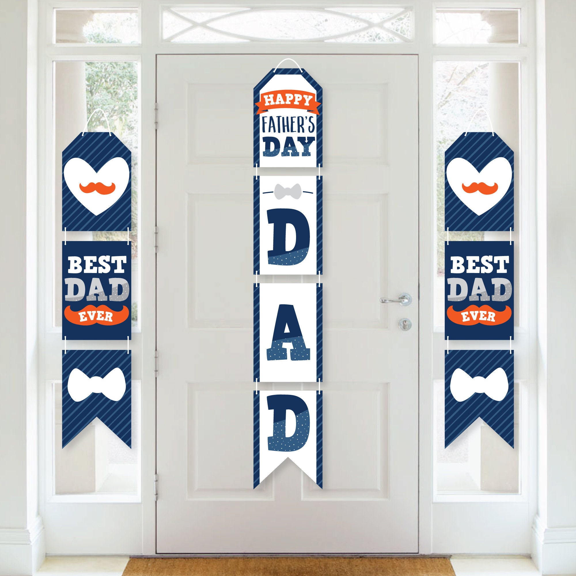 Happy Father's Day Hanging Vertical Paper Door Banners | Etsy