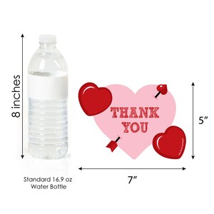 Conversation Hearts - Shaped Thank You Cards - Valentine's Day Party ...