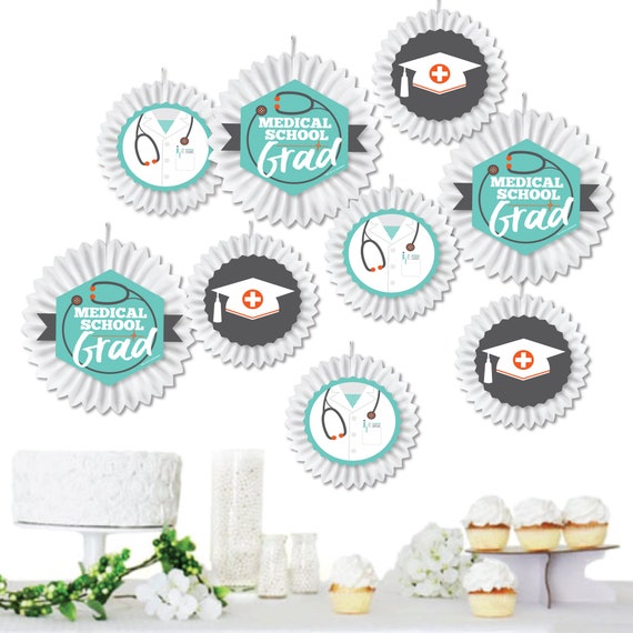 Medical School Grad - Hanging Doctor Graduation Party Tissue Decoration ...