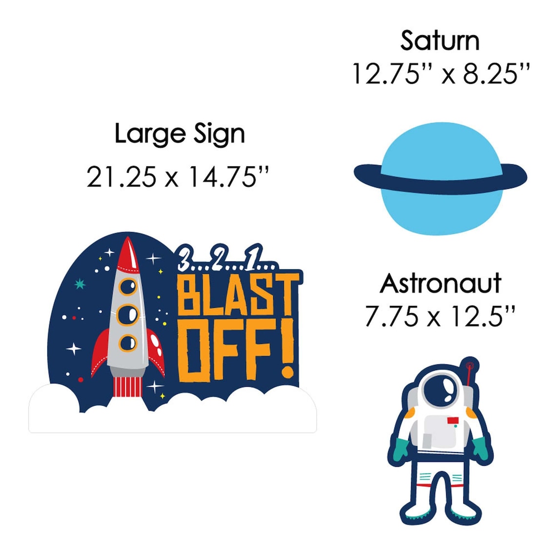 Blast off to Outer Space Shaped Lawn Decorations Outdoor - Etsy