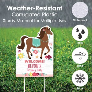 Run Wild Horses - Party Decorations - Pony Birthday Party Personalized ...