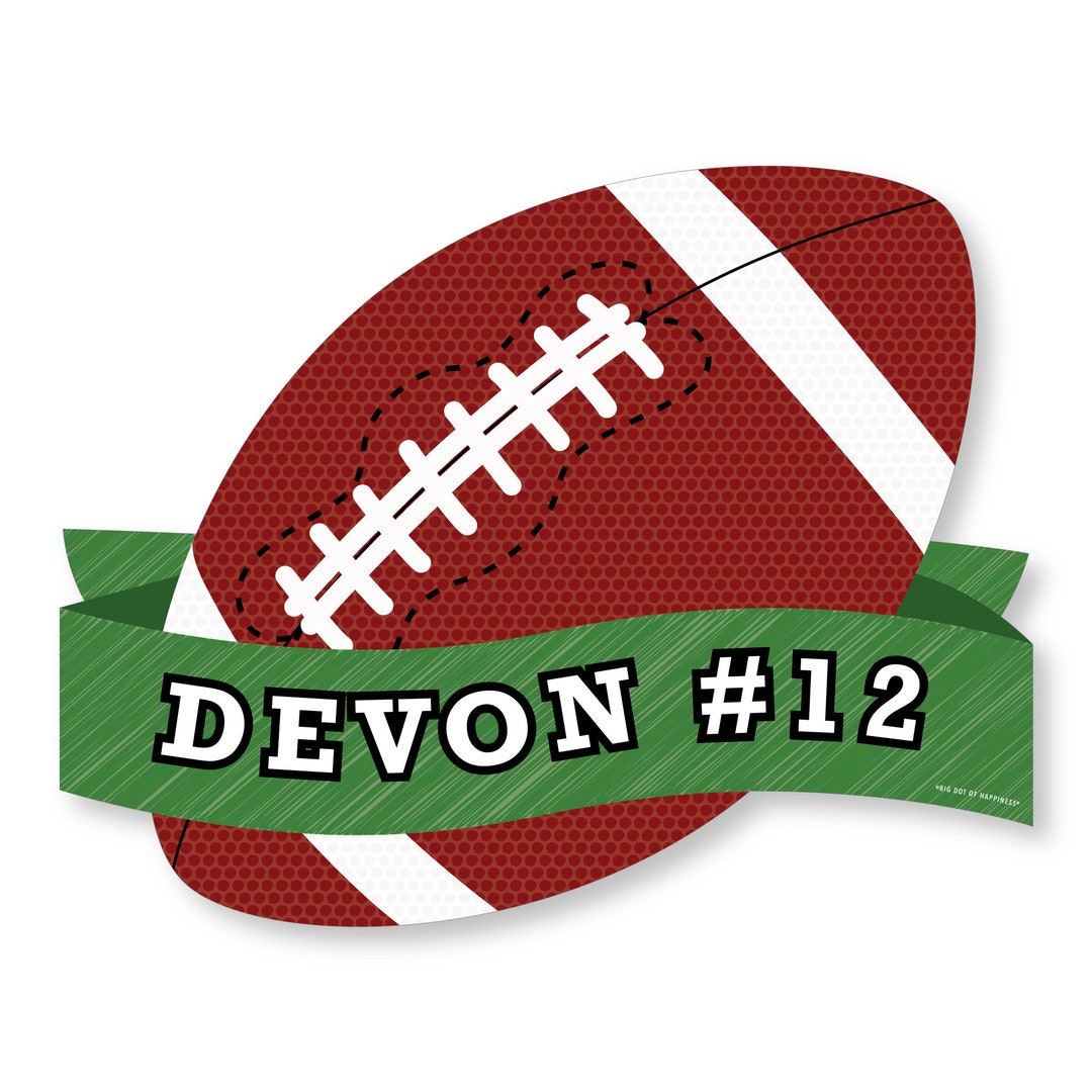 Football School Spirit Personalized Senior Night or Graduation Party ...