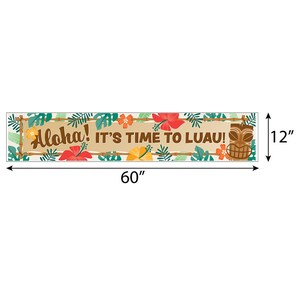 Tropical Luau - Hawaiian Beach Party Decorations Party Banner - Etsy