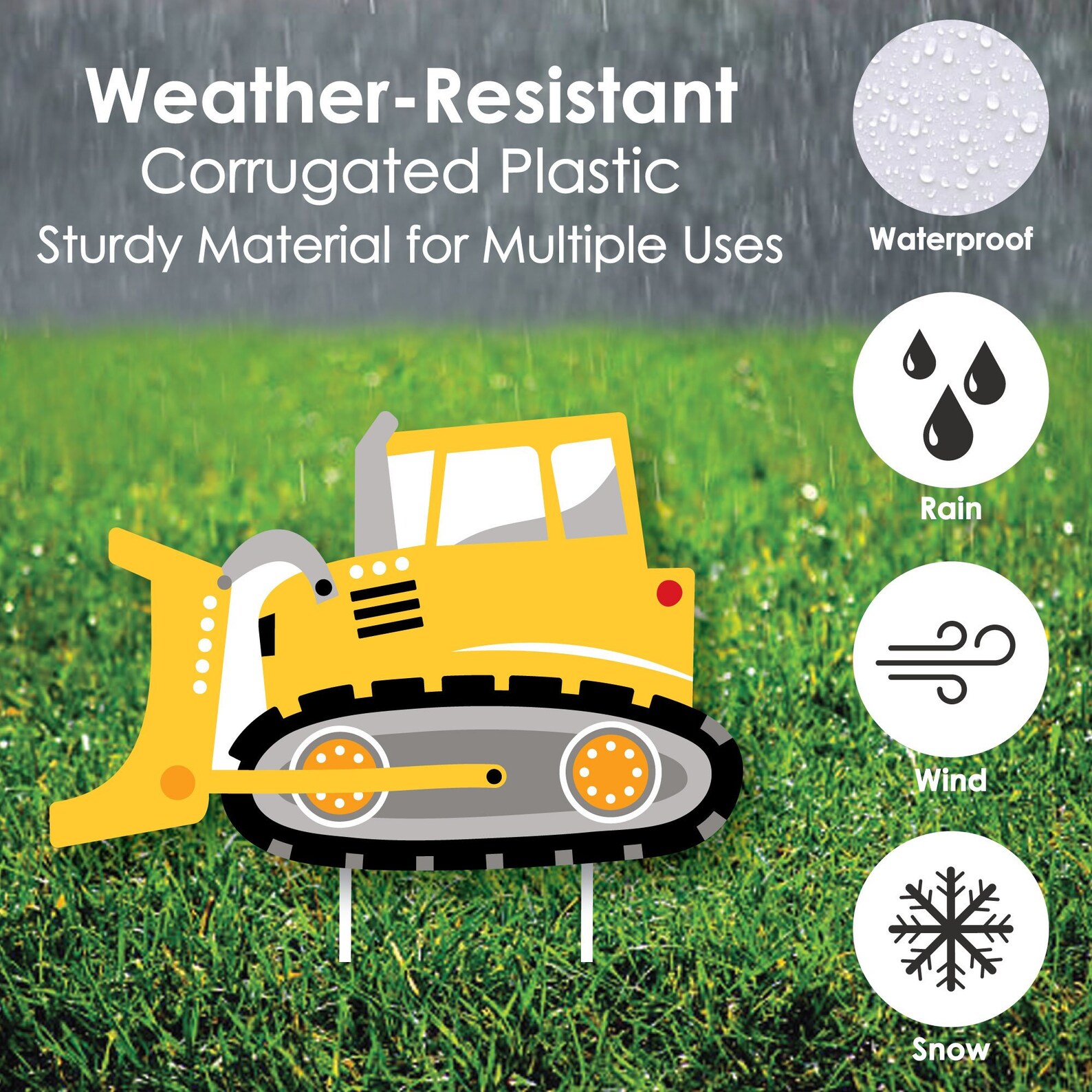 Dig It Construction Party Zone Yard Sign and Outdoor Lawn - Etsy