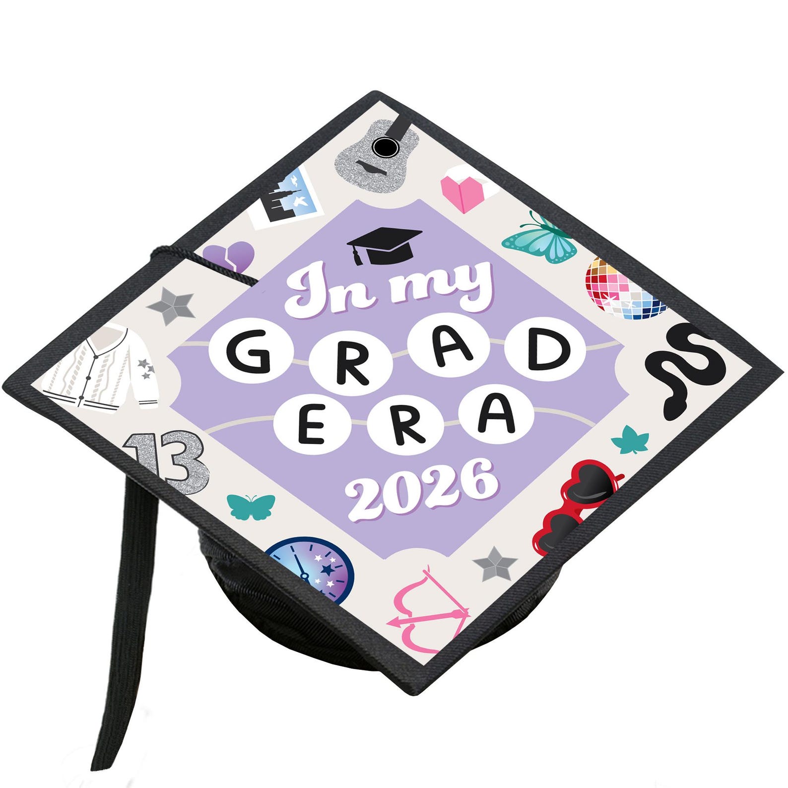In My Grad Era - Graduation Cap Decorations Kit - Grad Cap Cover - Etsy