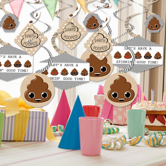 Poop Emoji Party Diy Decorations Emoji Invitations Poop Emoji Party