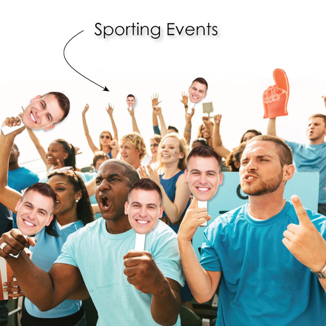 Fun Face Cutout Paddles Custom Photo Head Cut Out Photo - Etsy