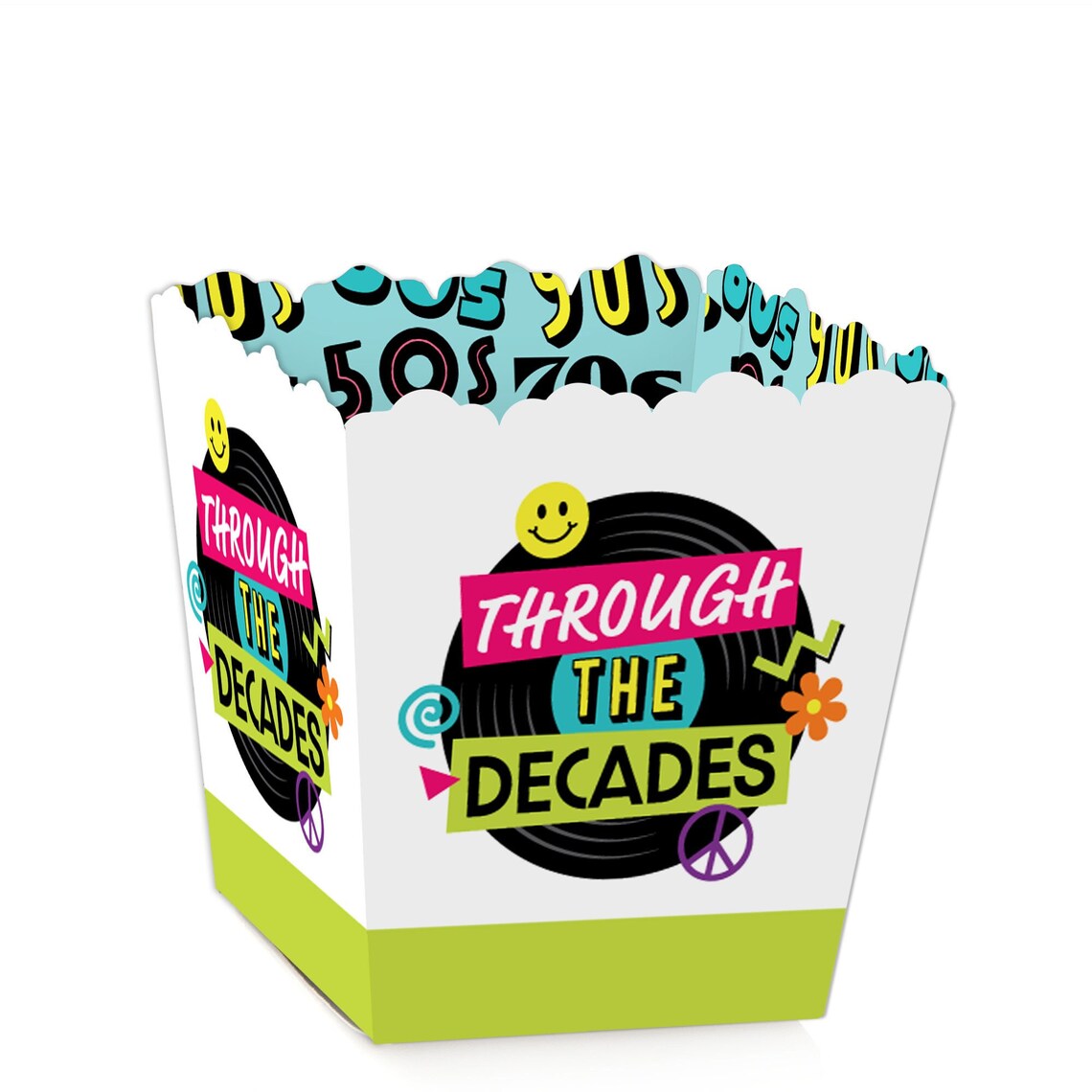 Through the Decades - Party Mini Favor Boxes - 50s, 60s, 70s, 80s, and ...