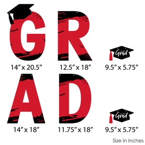 Red Grad Best is yet to Come Large Red Graduation Party - Etsy