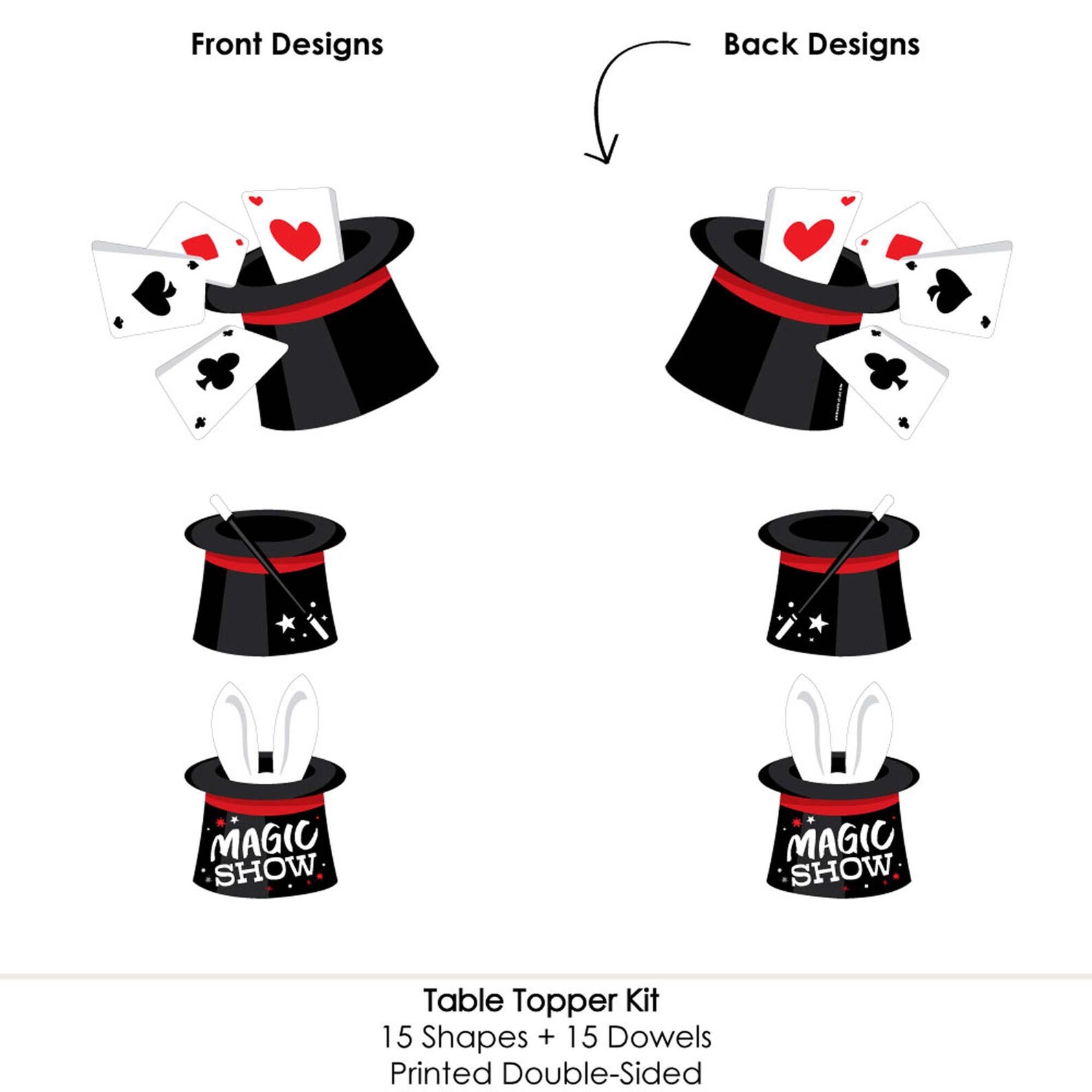 Ta-da Magic Show Magical Birthday Party Centerpiece Sticks - Etsy