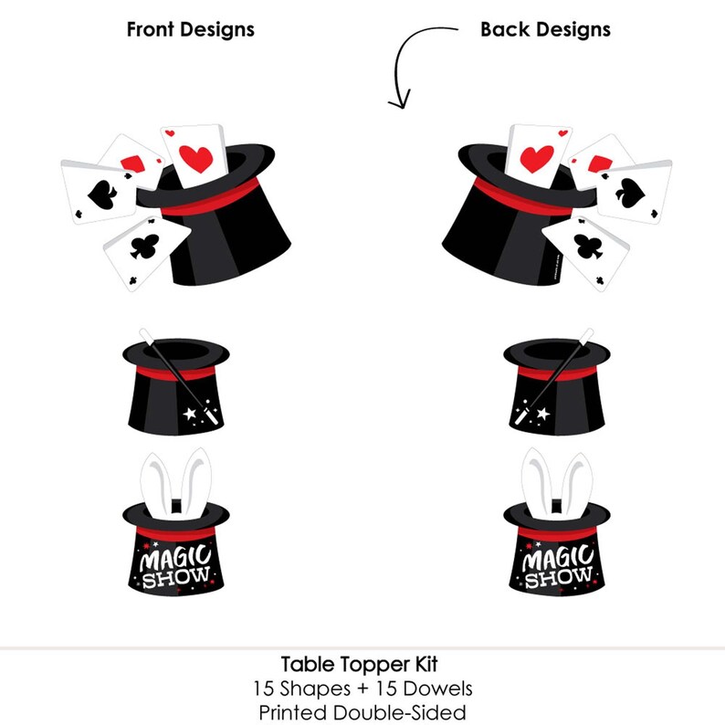 Ta-da Magic Show Magical Birthday Party Centerpiece Sticks - Etsy