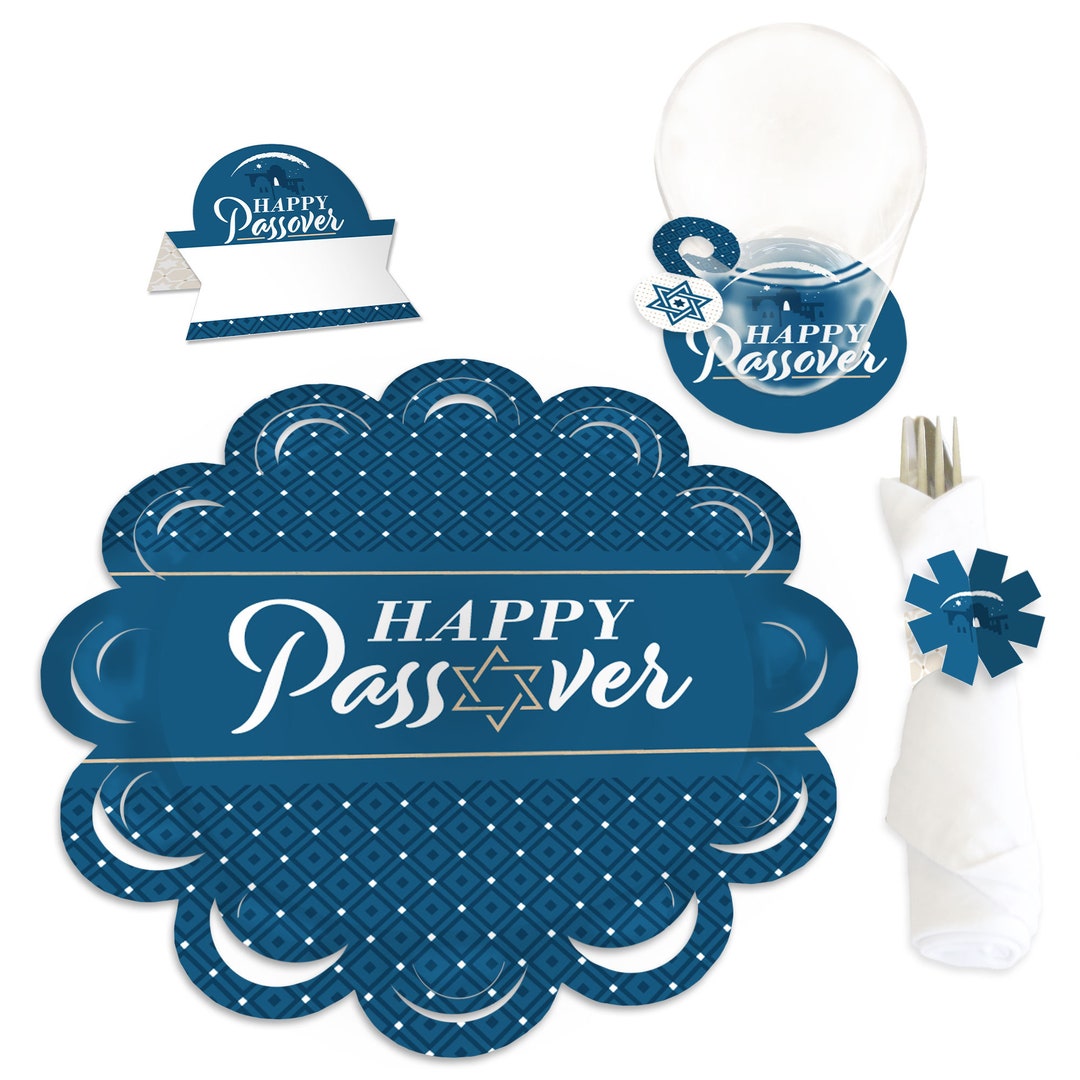 Happy Passover - Pesach Jewish Holiday Party Paper Charger and Table ...