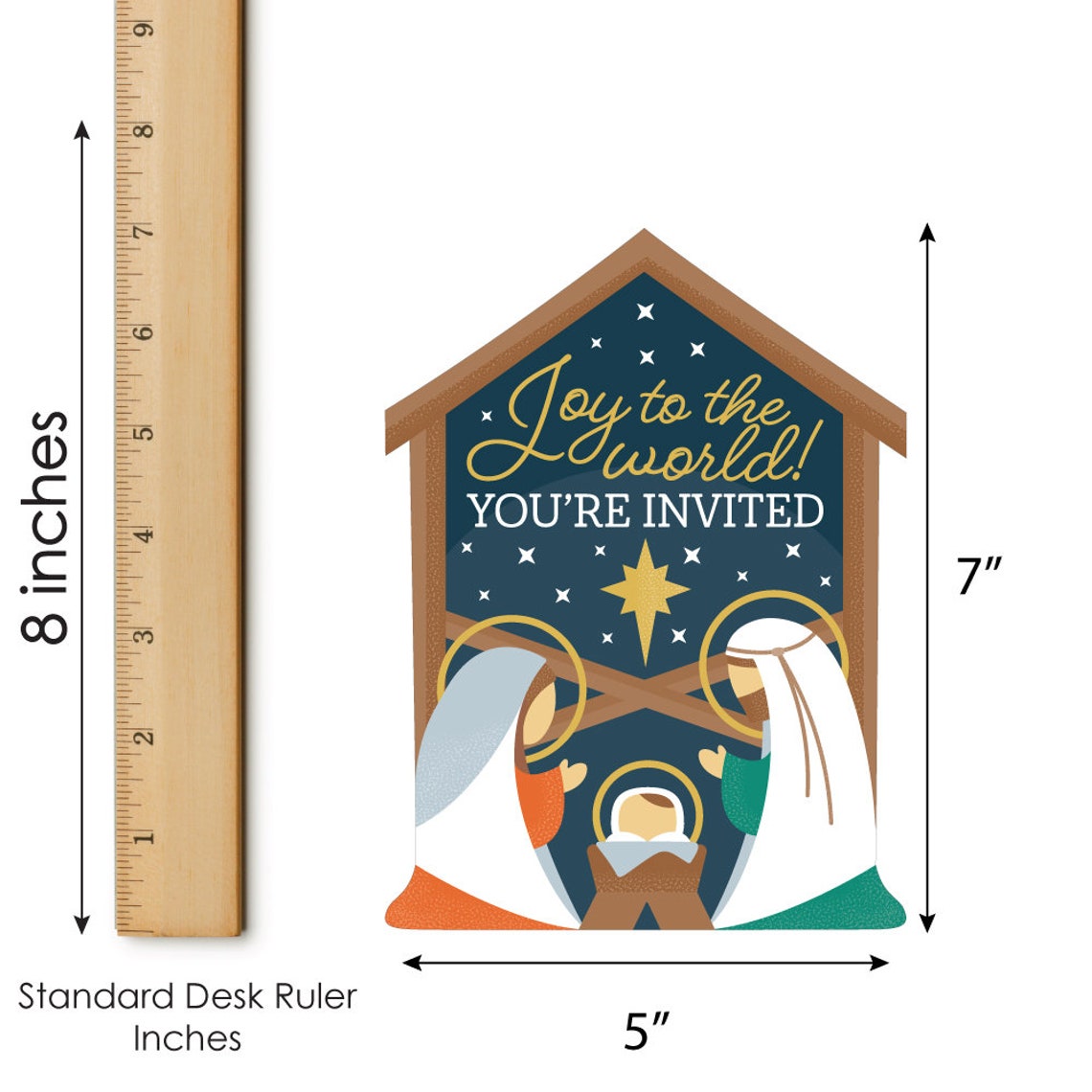 Holy Nativity Shaped Fill-in Invitations Manger Scene - Etsy