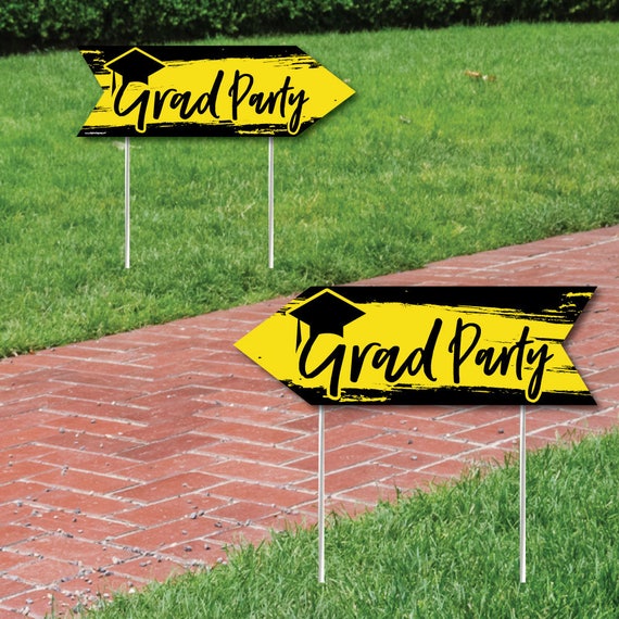 Yellow Grad - Best is Yet to Come - Graduation Arrows - Double Sided ...