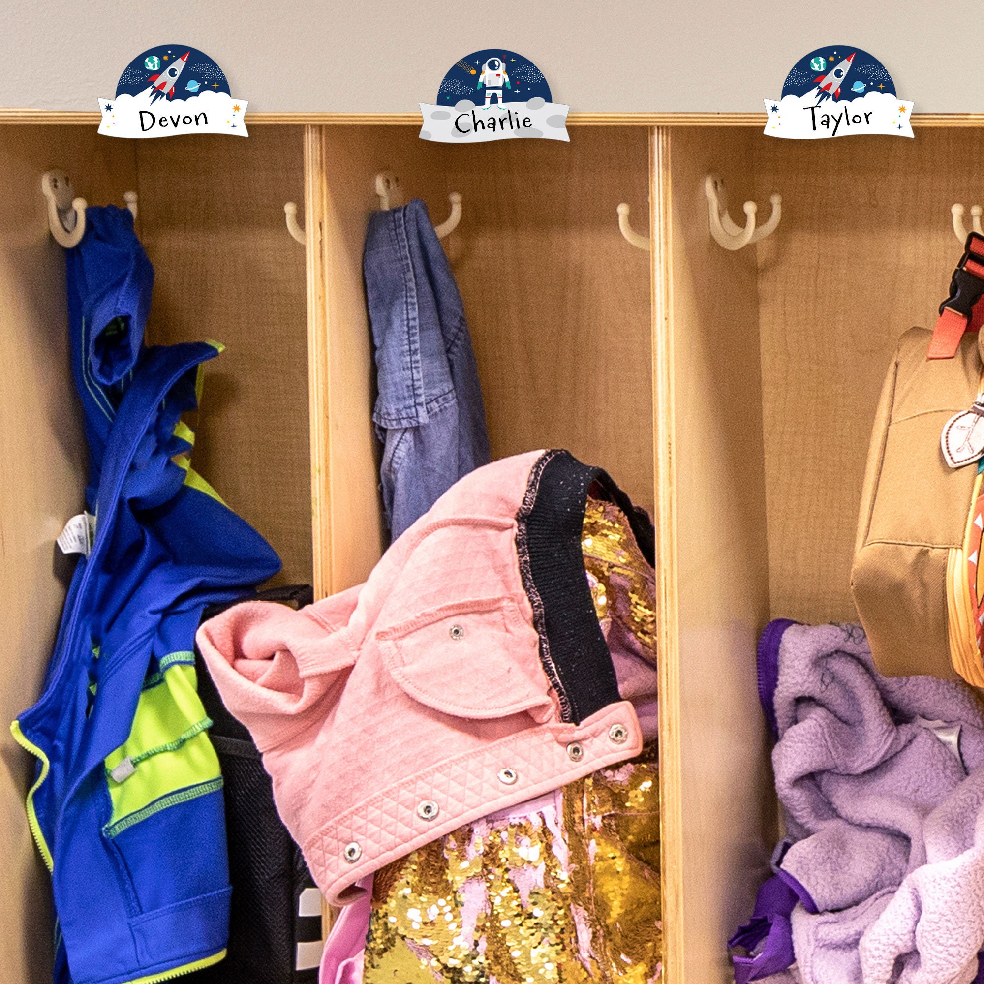 Outer Space Galaxy - DIY Blank Paper Desk or Locker Labels - Classroom ...