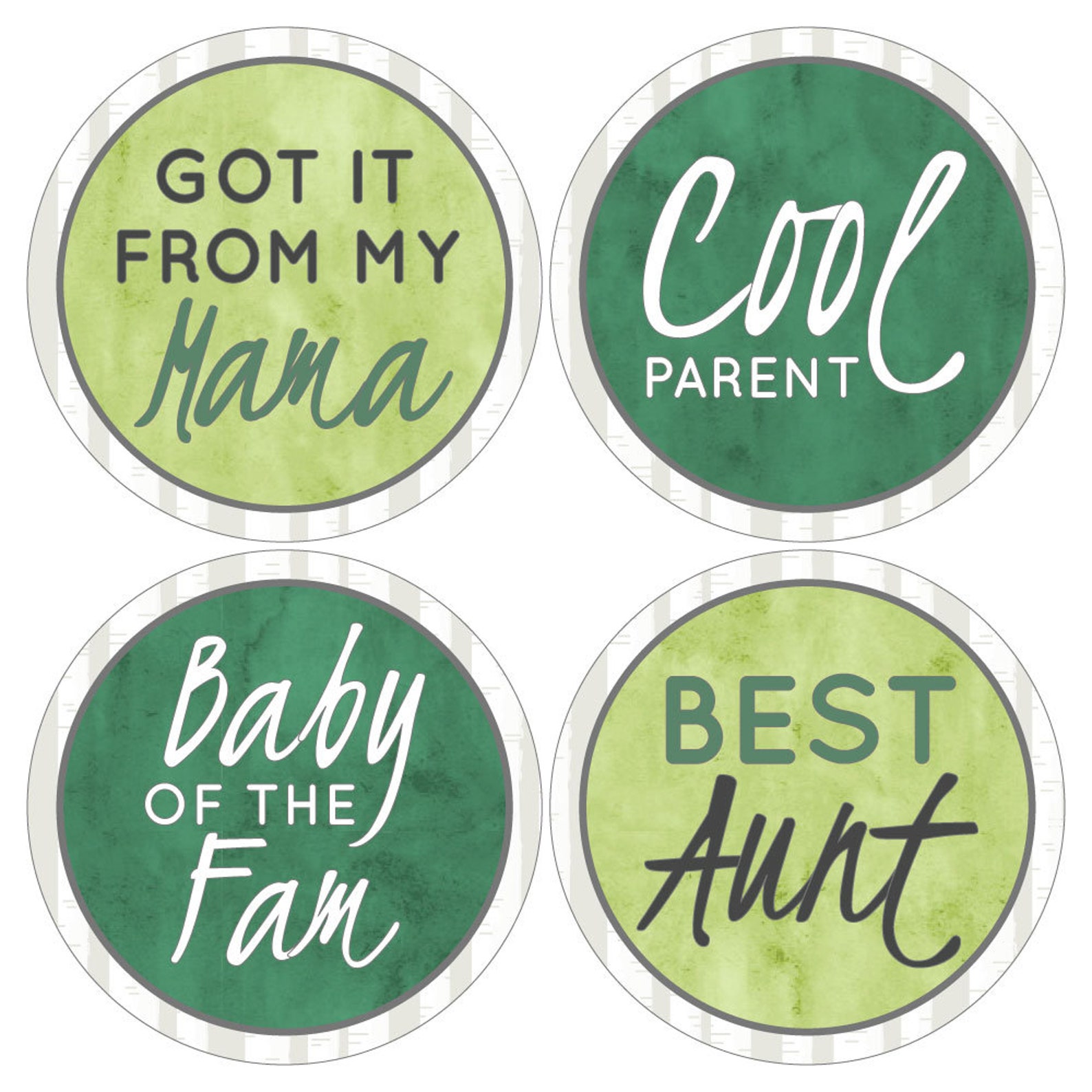 Family Tree Reunion Party Name Badges - Funny Name Tag Stickers ...