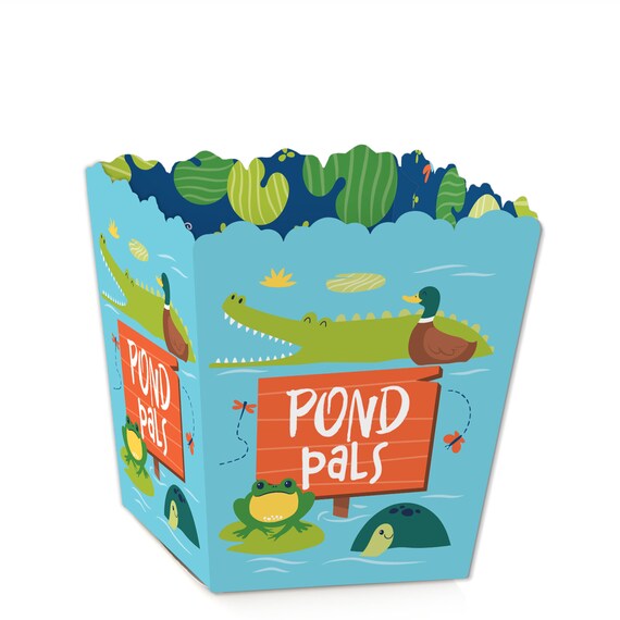 Pond Pals - Party Mini Favor Boxes - Frog, Alligator, Turtle and Duck ...