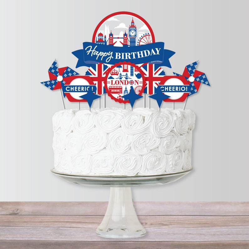 Cheerio London British UK Birthday Party Cake Decorating - Etsy